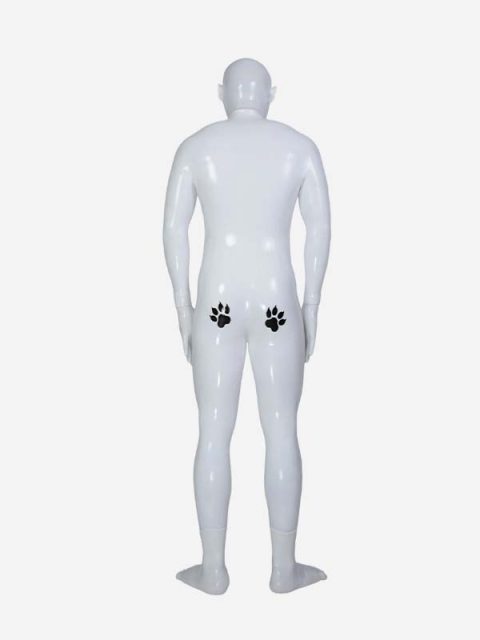 White Silicone Michael Hood Petsuit Set – Paw - Silicone Masks ...
