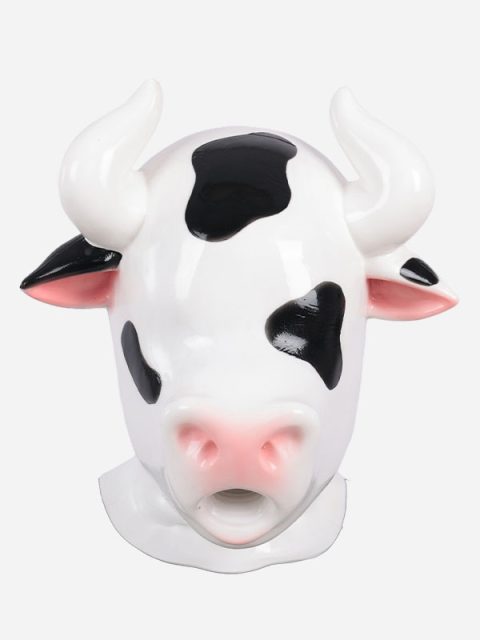 Silicone Cow Drone Hood – Holstein - Silicone Masks, Silicone Muscle ...
