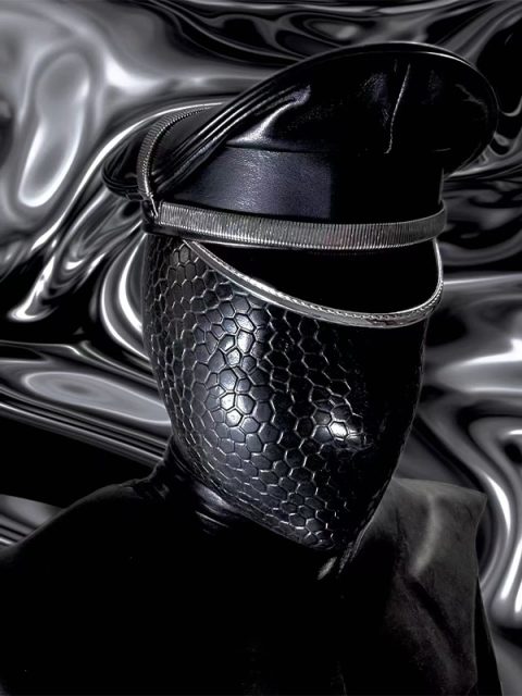 Black Serpentine Texture Silicone Hood - Silicone Masks, Silicone ...