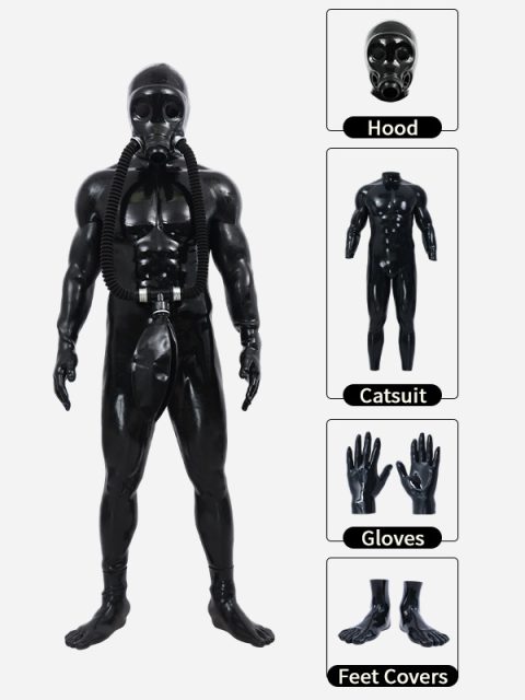 Silicone Full Face Gas Mask C Muscle Petsuit - Silicone Masks, Silicone ...