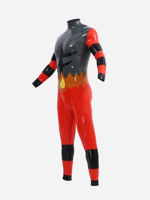 Neck Entry Silicone Flare Tiger Catsuit - Large Size - Silicone Masks ...