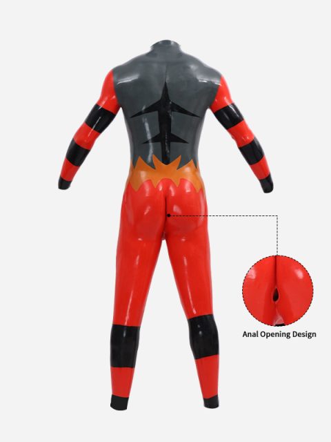 Neck Entry Silicone Flare Tiger Catsuit - Large Size - Silicone Masks ...