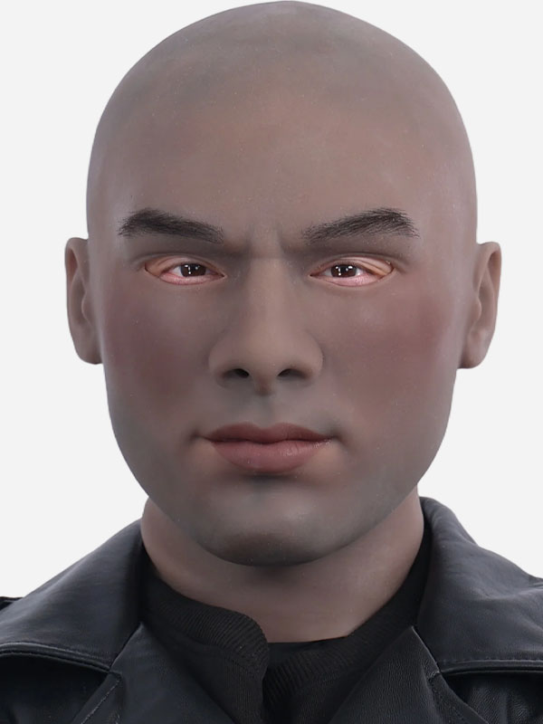 Silicone Dark Male Mask - Leo - Silicone Masks, Silicone Muscle-Smitizen