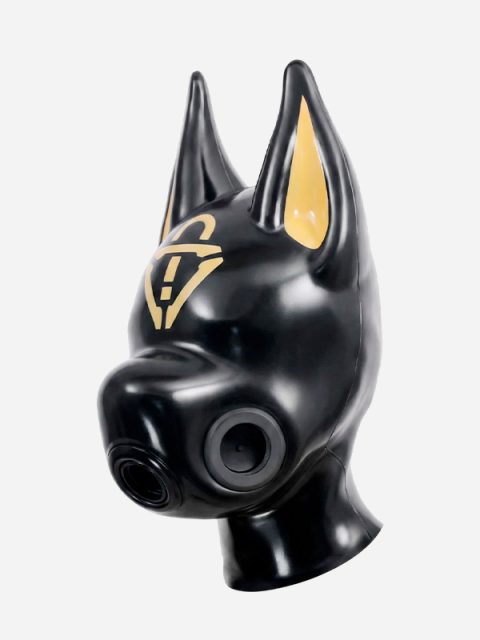 Silicone Full-Face Long Ears Drone Hood Gas Mask - Warning Triangle ...